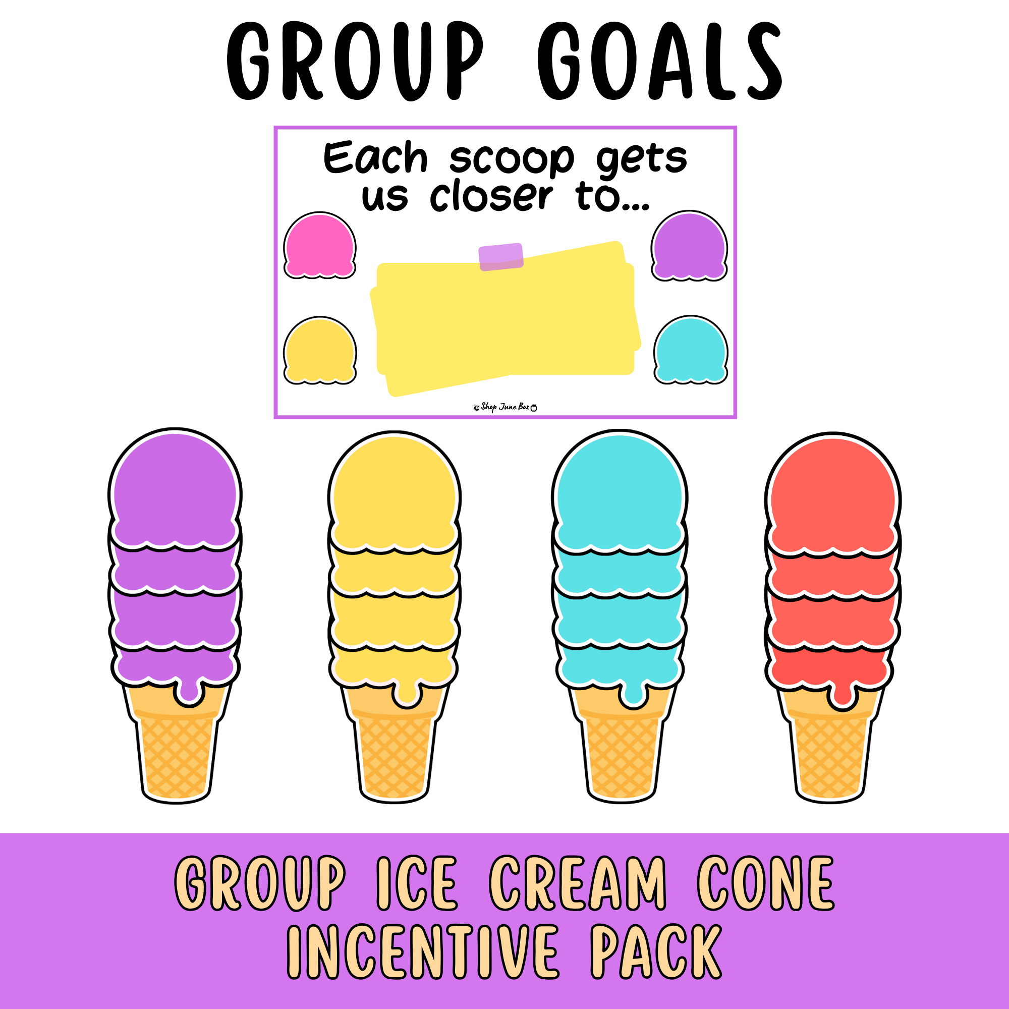 Group Ice Cream Cone Incentive Pack